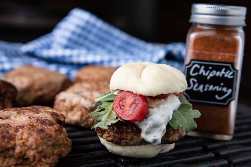 Healthy Jalapeño Adobo Turkey Sliders with Jalapeño Cream