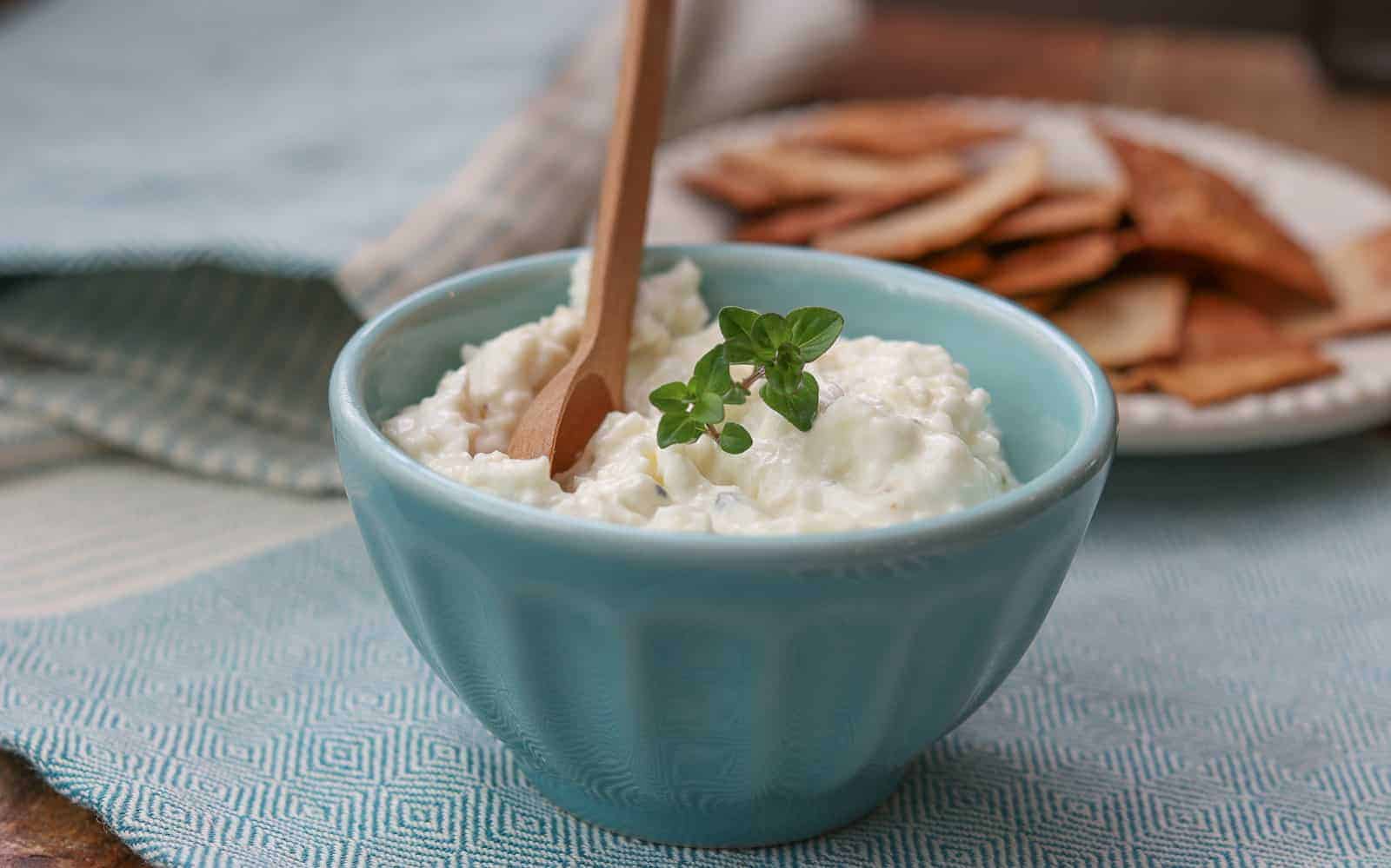 Healthy Creamy Parmesan Herb Dressing and Dip - Gourmet Done Skinny